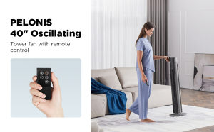 Pelonis 40" Oscillating Tower Fan PFT40A4AGB - Pelonis