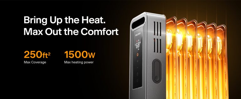 Pelonis Oil Filled Radiator Electric Space Heater PSHO07JR4AGB - Pelonis