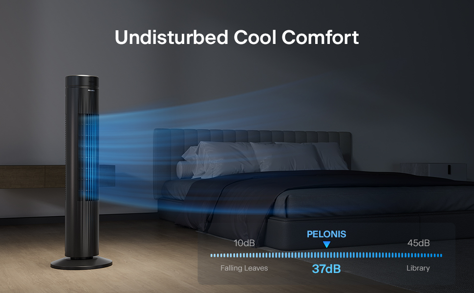 Pelonis 30-Inch Oscillating Tower Fan PFZ30R0APKB - Pelonis