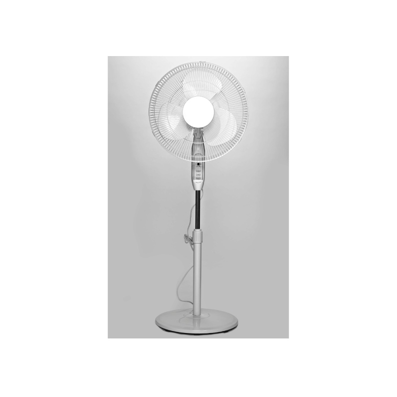 Pelonis 16-inch 3-Speed Oscillating Pedestal Fan, White FS40-16JR - Pelonis